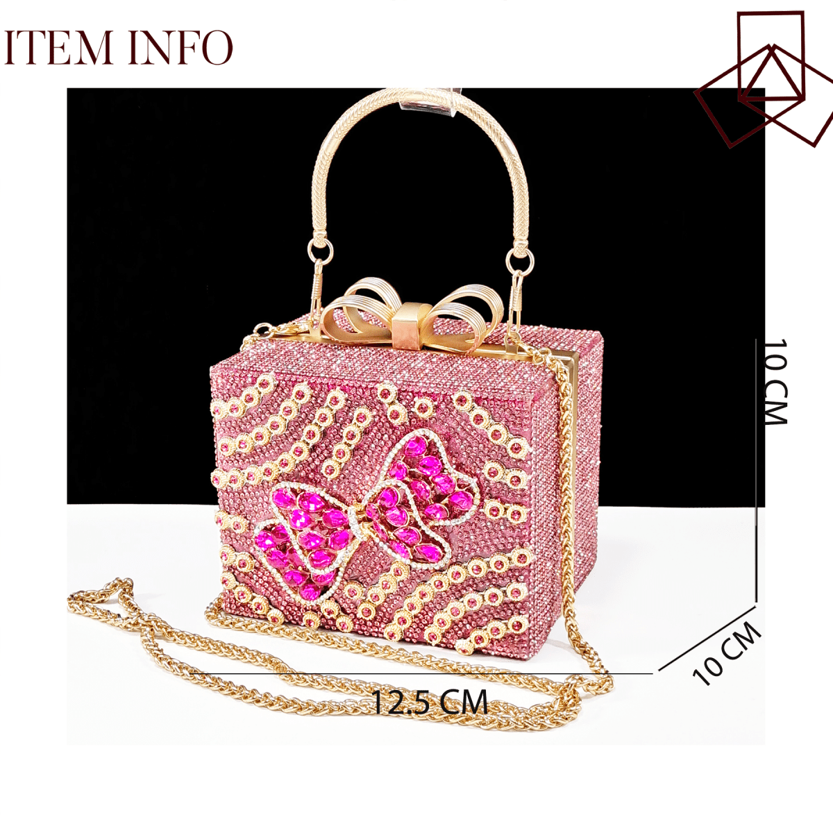 Italian Crystal High Heels and Clutch Bag Set for Parties - Milvertons